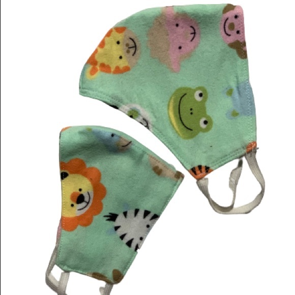 Hand Crafted | Accessories | Adult And Child Matching Animal Face Mask ...